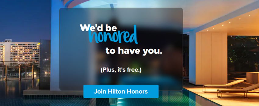 Open a Hilton Honors Account